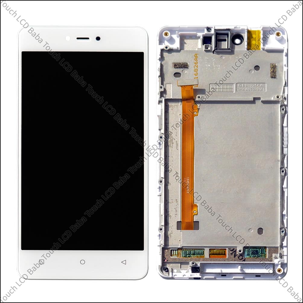 Gionee F103 Pro Display and Touch Screen Glass Combo With Frame - Touch ...