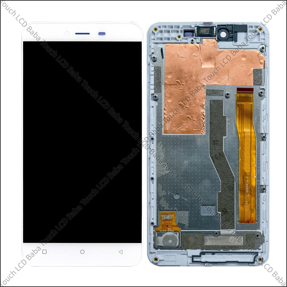 Gionee P7 Display and Touch Screen Glass Combo With Middle Frame ...
