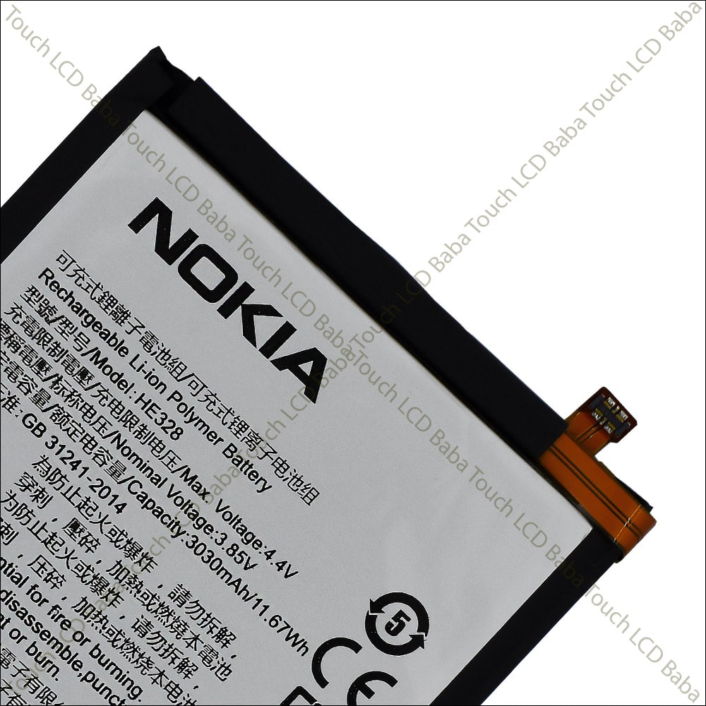 Nokia 8 Battery Replacement HE328 - 100% Original 3030mAh - Touch LCD Baba