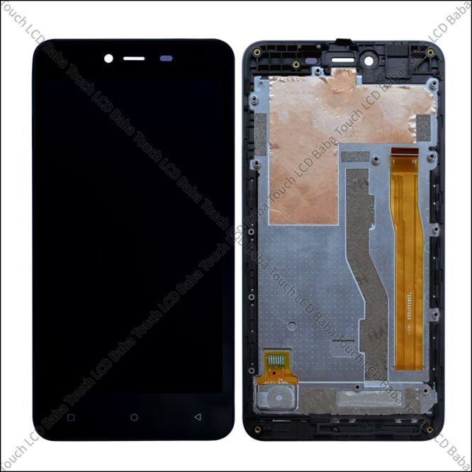 Gionee P7 Display and Touch Screen Glass Combo With Middle Frame