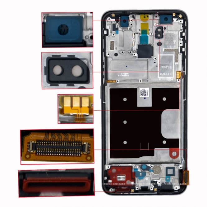 Oppo Reno 2F Display and Touchscreen Replacement With Middle Frame CPH1989