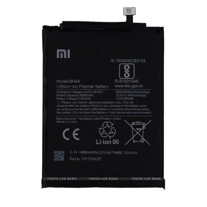 Redmi Note 7s Battery Replacement - 100% Original BN4A 4000 mAh